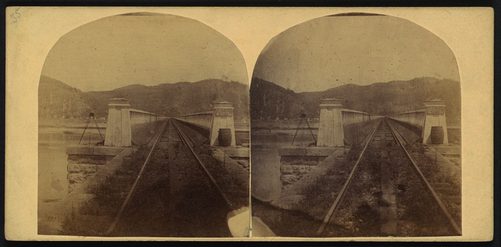 Earliest known photo of the Wrightsville and Columbia Bridge ...