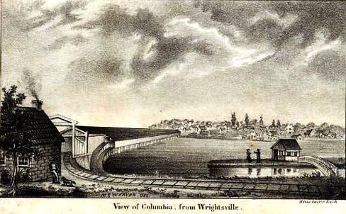 Earliest known photo of the Wrightsville and Columbia Bridge ...