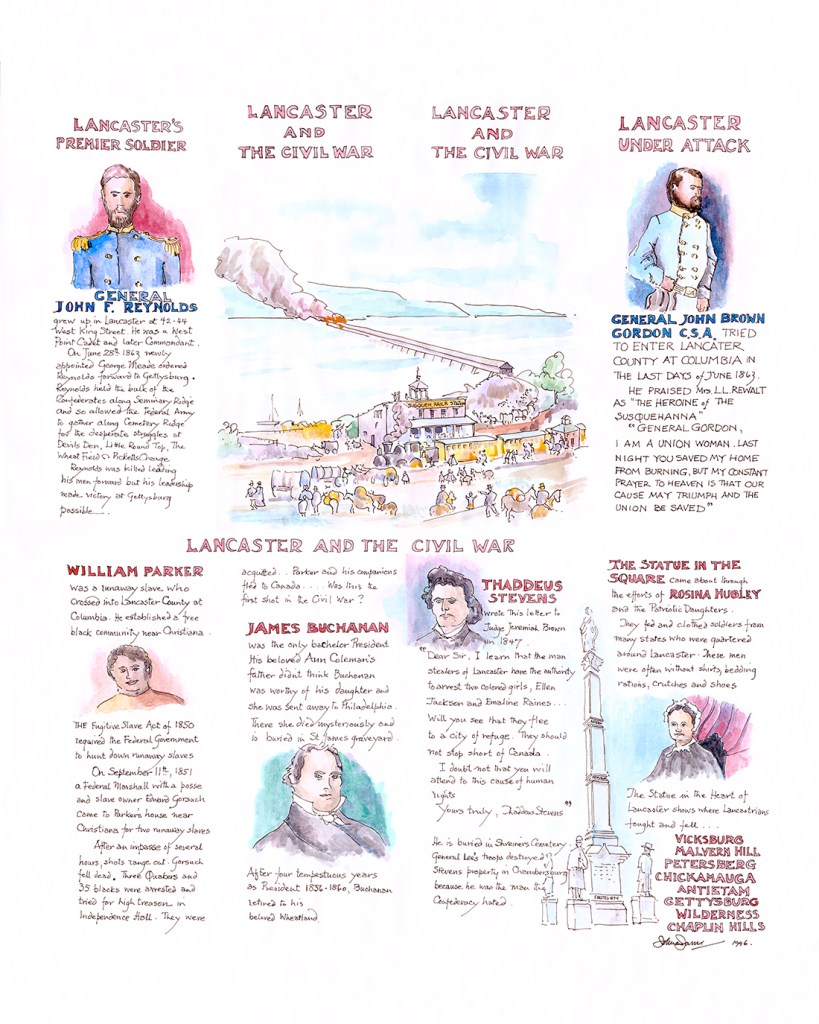 Art: Map of the City of Lancaster by John Jarvis – Uncharted Lancaster